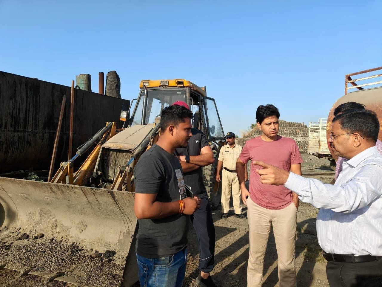 Commissioner Dilip Kumar Yadav conducted a site inspection of completed ...